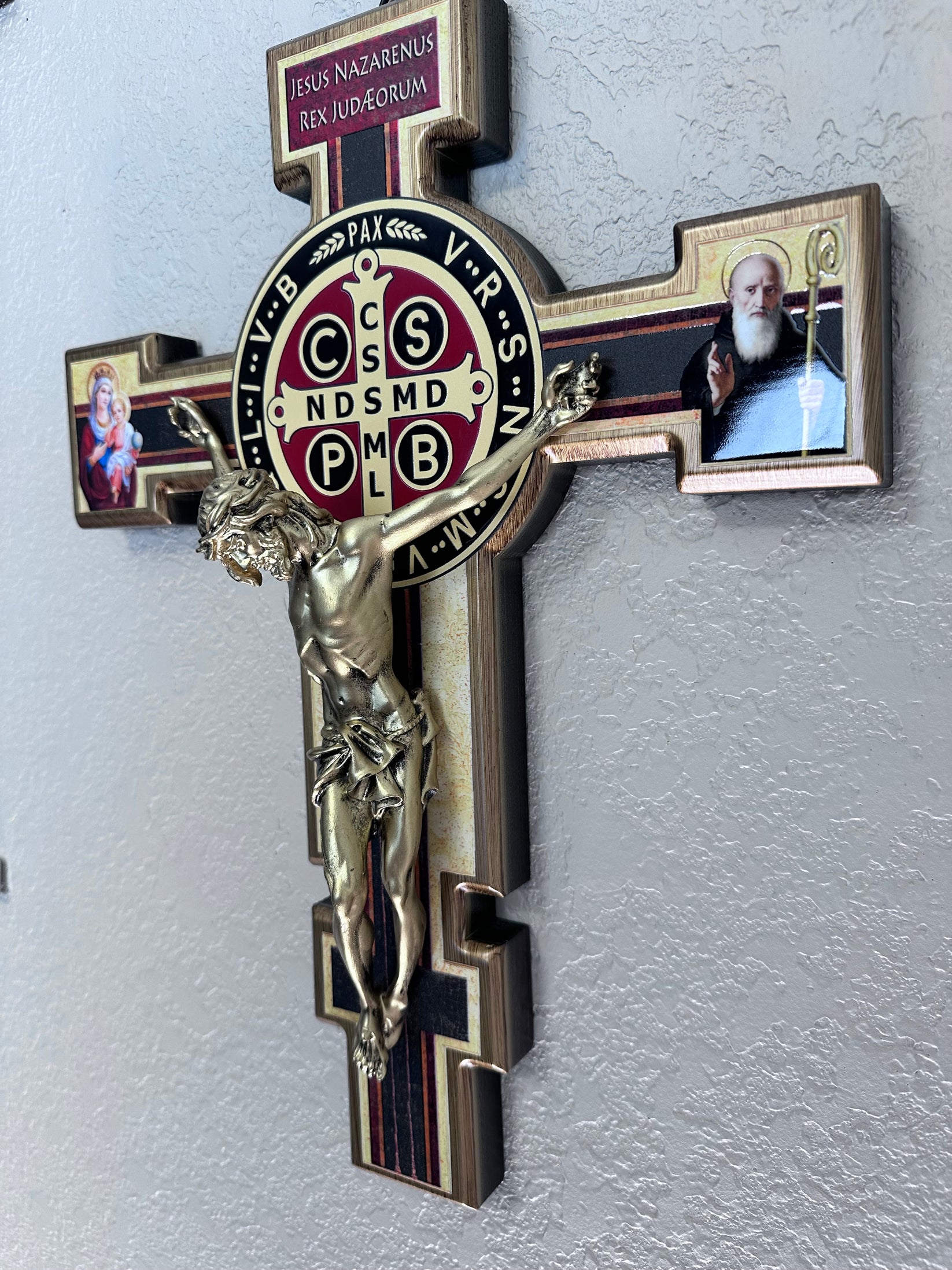 Cross of Saint Benedict Size: 15 1/4x12 inches – San Benedetto ...